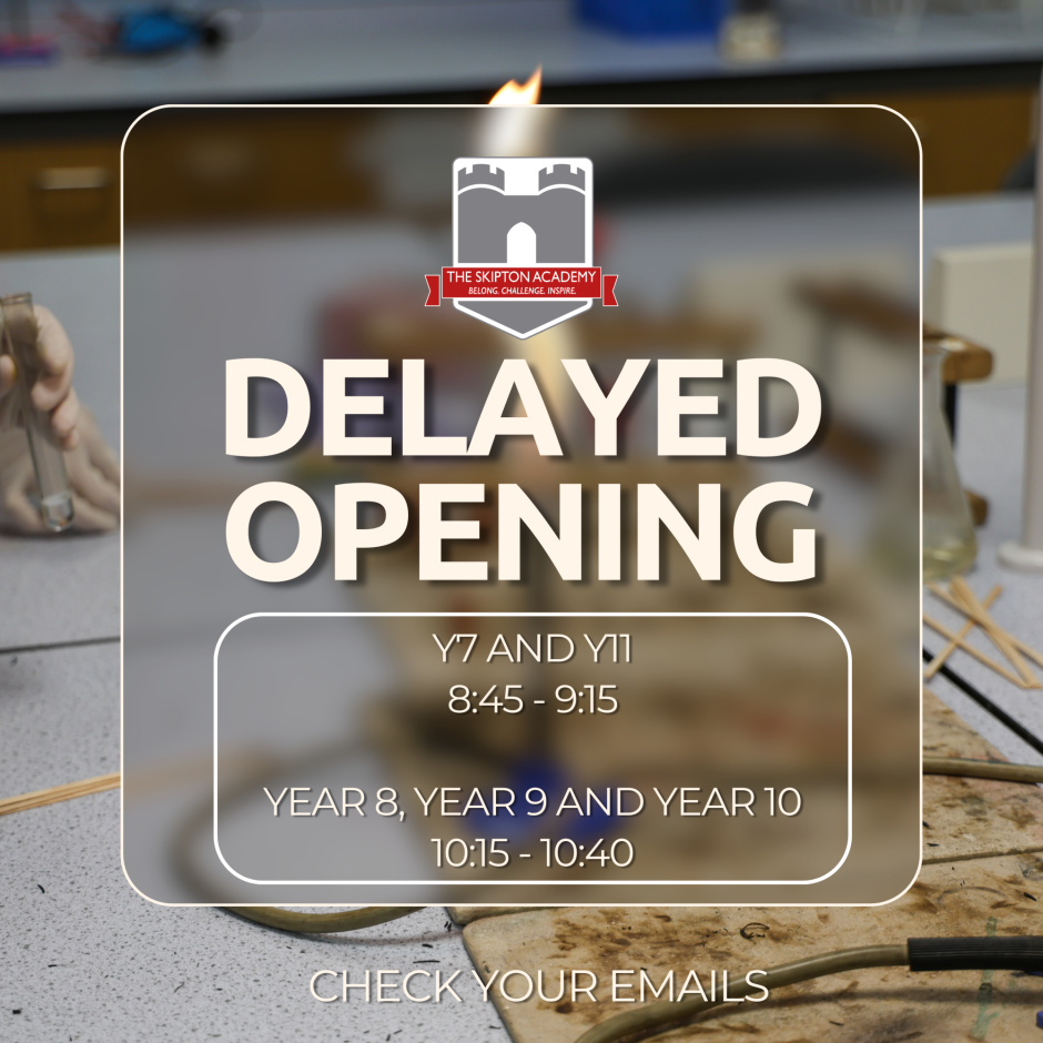 The Skipton Academy - School Start Delayed Due to Ice